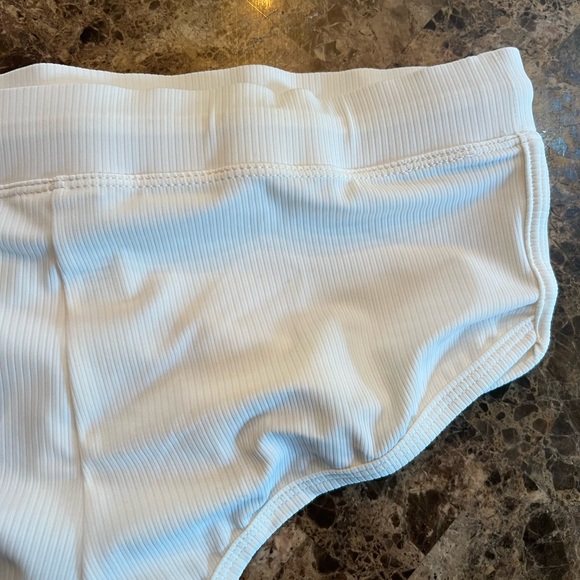 Swim | New Sporti Active Ribbed Cheeky Boyshort Swim Bottom White Small ...